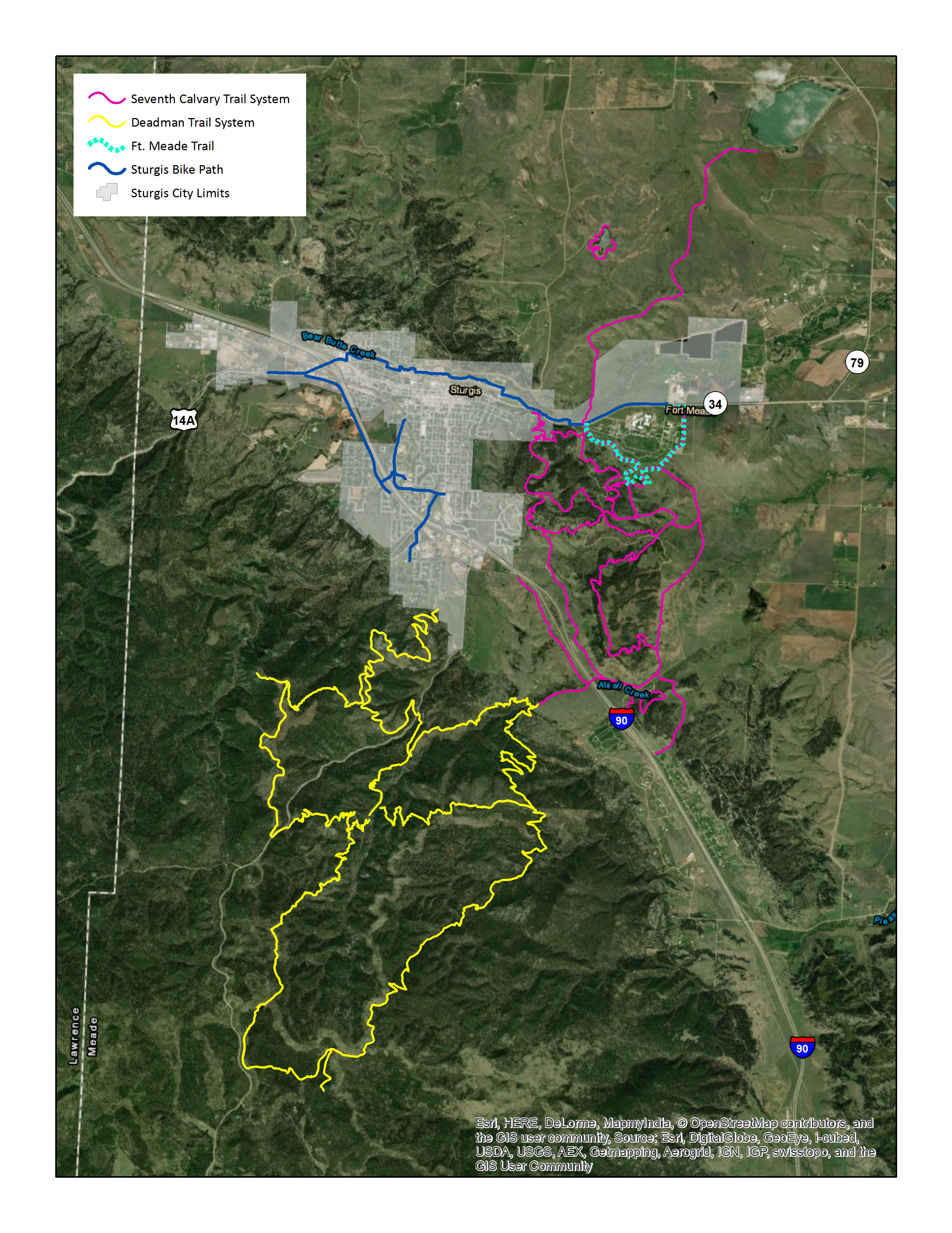 Official Website of the City of Sturgis, SD - Vanocker Canyon Bike Path